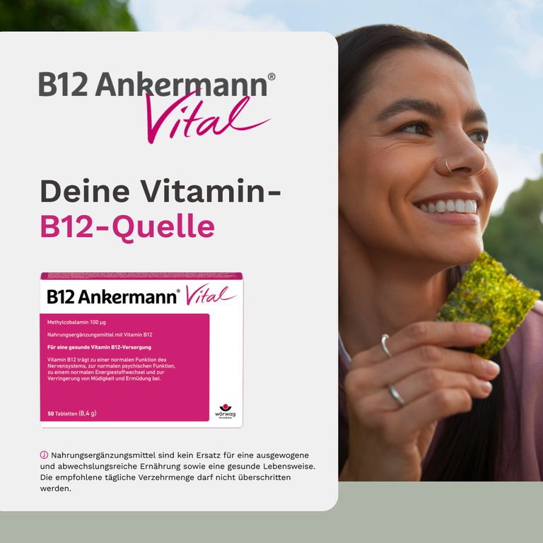 B12 Ankermann Vital vegane Vitamin B12 Tabletten zur Nahrungsergänzung ...