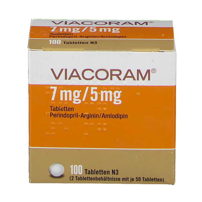 VIACORAM® 7 mg/5 mg 100 St mit dem E-Rezept kaufen - Shop Apotheke