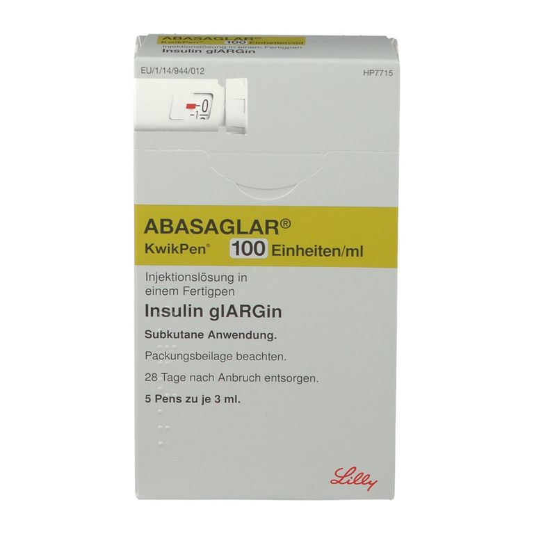 ABASAGLAR® KwikPen™ 100 Einheiten/ml 5x3 ml mit dem E-Rezept kaufen ...