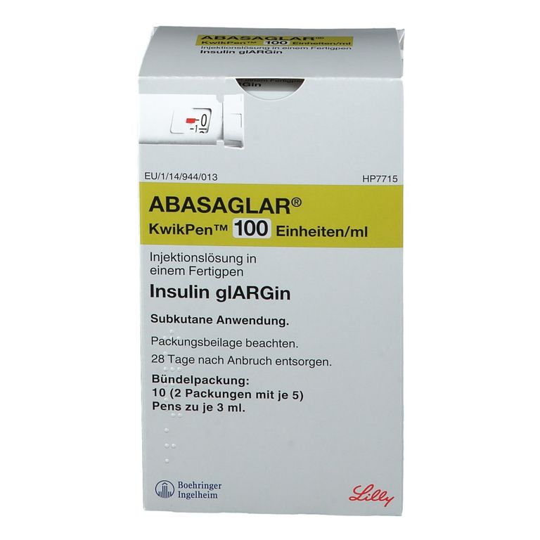ABASAGLAR® KwikPen™ 100 Einheiten/ml 10x3 ml mit dem E-Rezept kaufen ...
