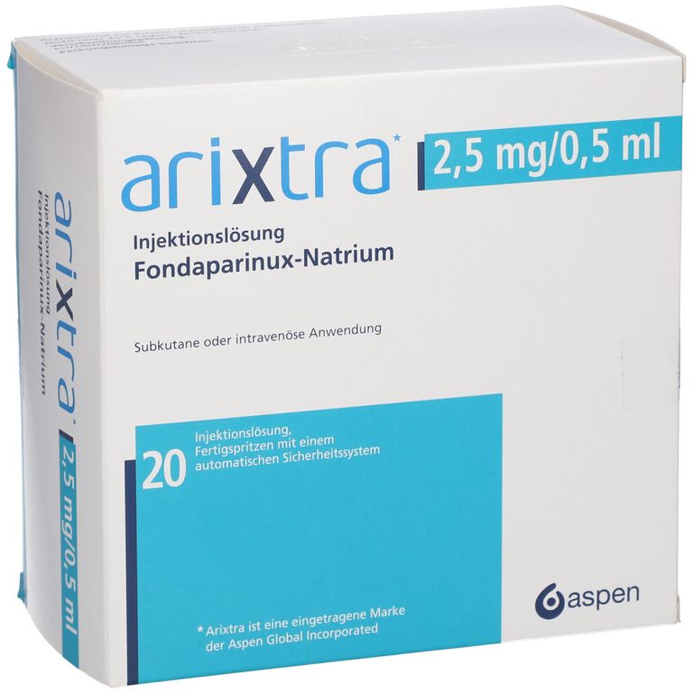Arixtra 2,5 mg/0,5 ml 20x0,5 ml mit dem E-Rezept kaufen - Shop Apotheke