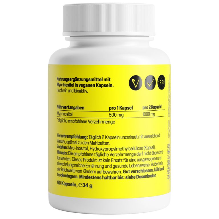 ZeinPharma® Myo Inositol Kapseln 500 mg 60 St - Shop Apotheke
