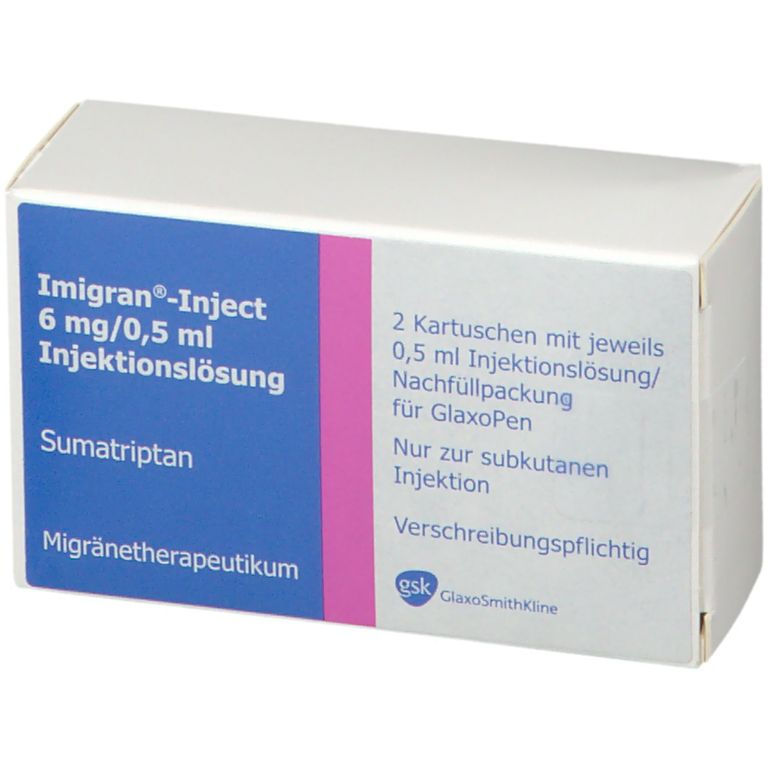 Imigran®-Inject 6 mg/0,5 ml 2 St mit dem E-Rezept kaufen - Shop Apotheke