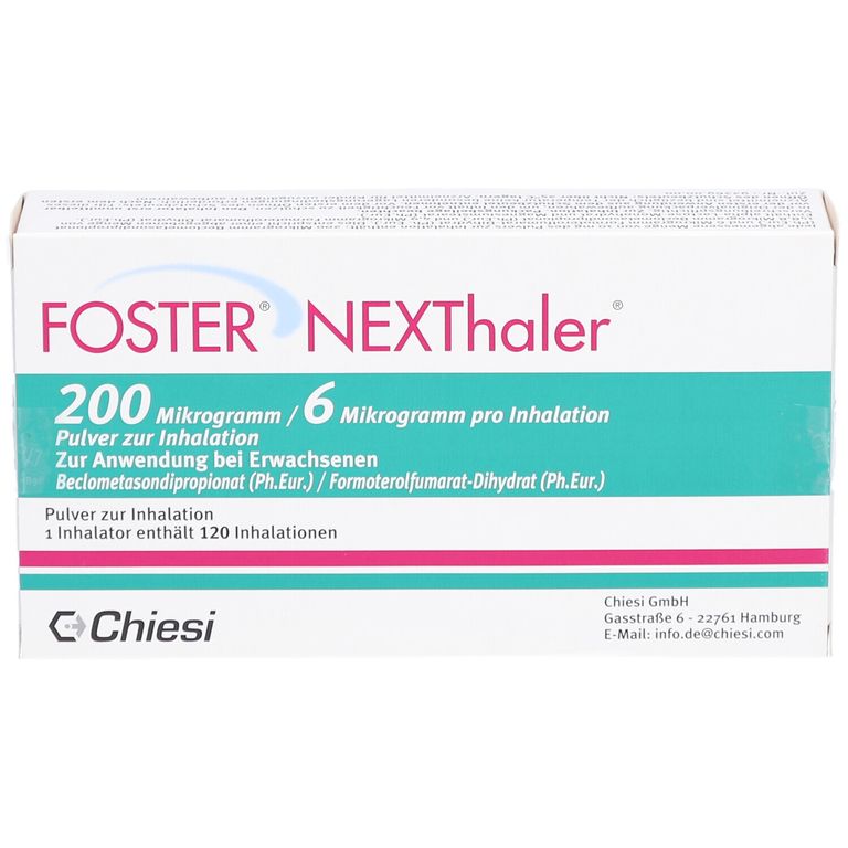 FOSTER® NEXThaler® 200/6 µg 1 St mit dem E-Rezept kaufen - Shop Apotheke