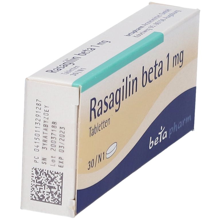 Rasagilin beta 1 mg 30 St mit dem E-Rezept kaufen - Shop Apotheke