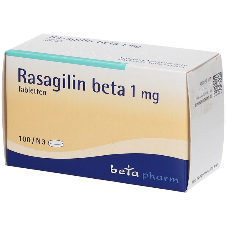 RASAGILIN beta 1 mg Tabletten 100 St mit dem E-Rezept kaufen - Shop ...