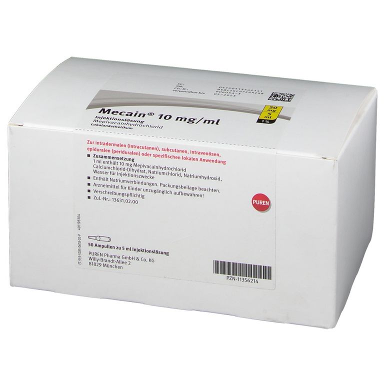 Mecain® 10 mg/ml 50x5 ml mit dem E-Rezept kaufen - Shop Apotheke