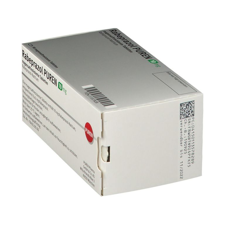Rabeprazol PUREN 10 mg 98 St mit dem E-Rezept kaufen - Shop Apotheke