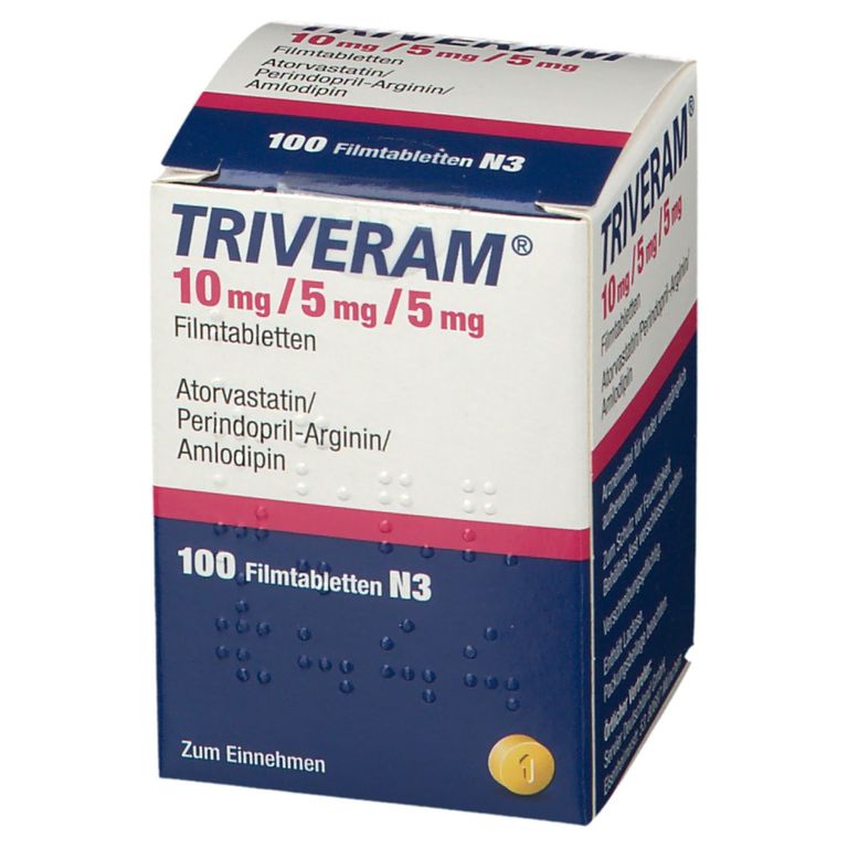TRIVERAM® 10 mg/ 5 mg/ 5 mg 100 St mit dem E-Rezept kaufen - Shop Apotheke