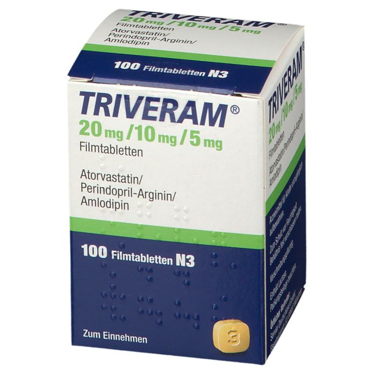 TRIVERAM® 20 mg/ 10 mg/ 5 mg 100 St mit dem E-Rezept kaufen - Shop Apotheke