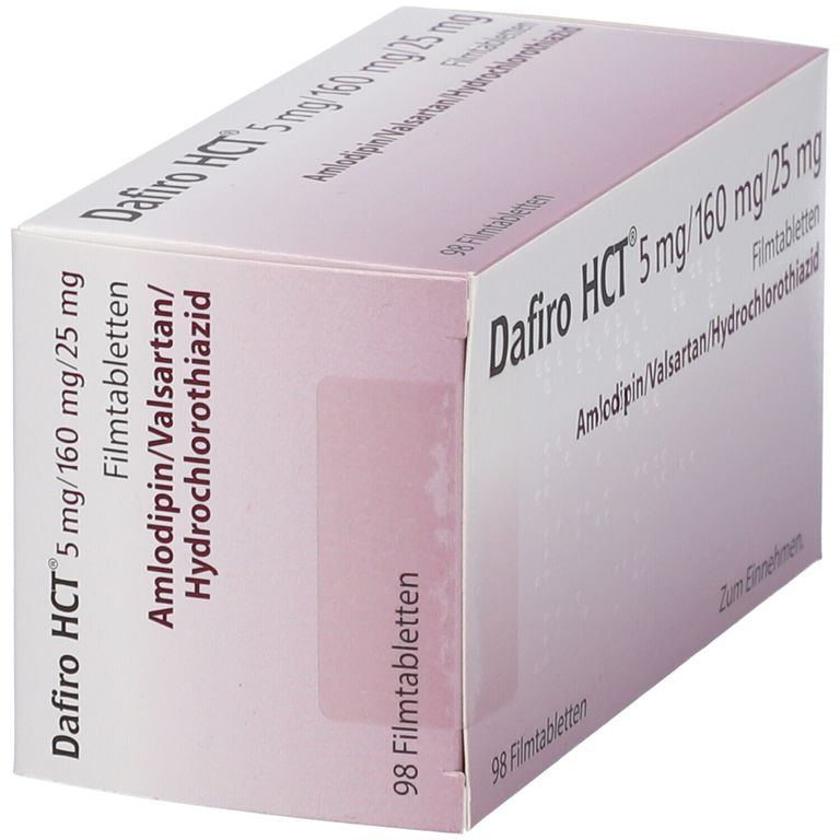 Dafiro HCT® 5 mg/160 mg/25 mg 98 St mit dem E-Rezept kaufen - Shop Apotheke