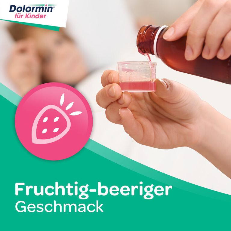 Dolormin für Kinder Ibuprofensaft 40 mg/ml bei Fieber und Schmerzen 100 ...