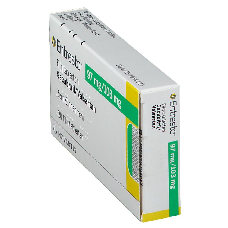Entresto® 97 mg/103 mg 20 St mit dem E-Rezept kaufen - Shop Apotheke