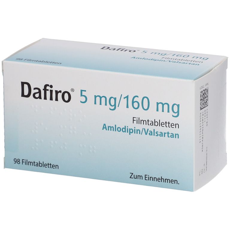 Dafiro 5 mg/160 mg 98 St mit dem E-Rezept kaufen - Shop Apotheke