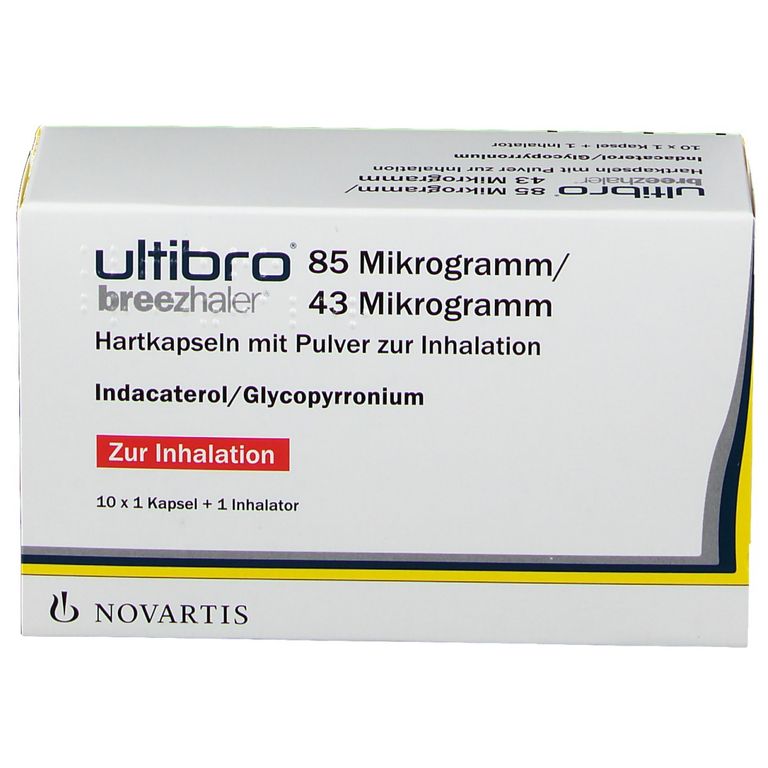 ultibro® breezhaler® 85 µg/43 µg 10 St mit dem E-Rezept kaufen - Shop ...