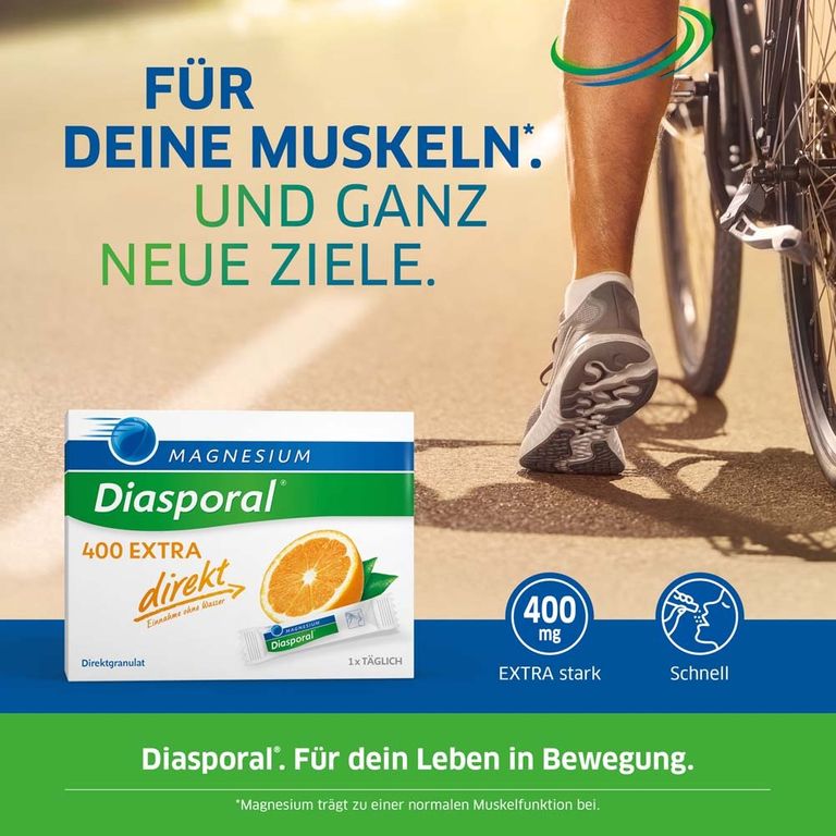 Magnesium Diasporal® 400 EXTRA direkt Orange 100 St - Shop Apotheke