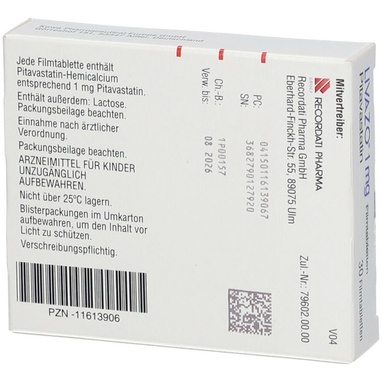 Livazo® 1 mg 30 St mit dem E-Rezept kaufen - Shop Apotheke