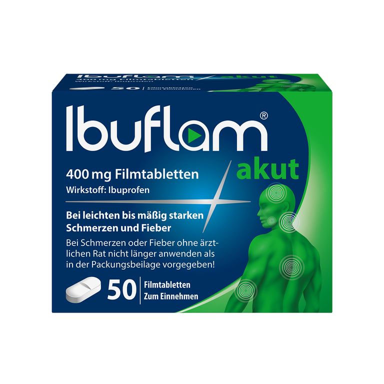 Ibuflam akut 400 mg Ibuprofen Schmerztabletten | Bei Schmerzen und ...