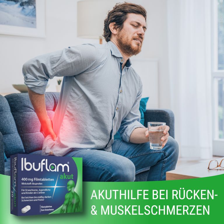 Ibuflam akut 400 mg Ibuprofen Schmerztabletten | Bei Schmerzen und ...