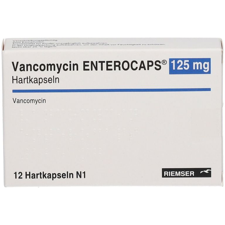 Vancomycin Enterocaps 125 mg 12 St mit dem E-Rezept kaufen - Shop Apotheke