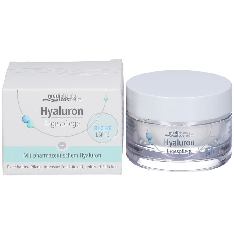 medipharma cosmetics Hyaluron Tagespflege riche mit LSF 15 50 ml - Shop ...