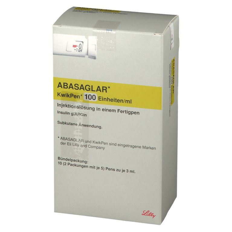 Abasaglar 100 E/ml 10x3 ml mit dem E-Rezept kaufen - Shop Apotheke