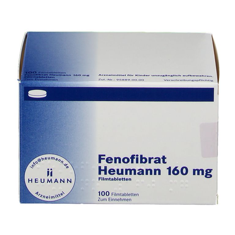 Fenofibrat Heumann 160 mg 100 St mit dem E-Rezept kaufen - Shop Apotheke