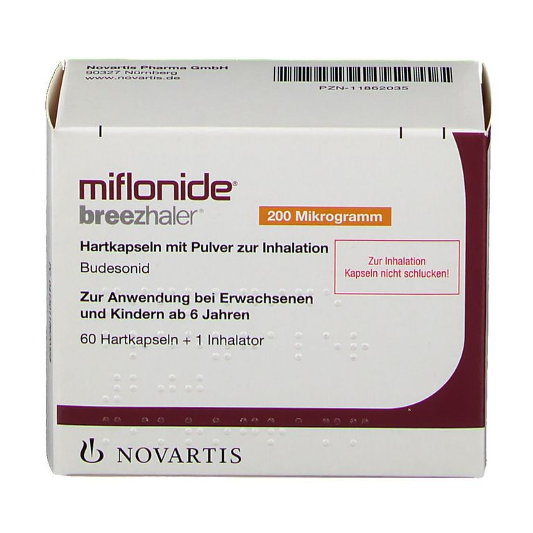 miflonide® breezhaler® 200 µg 60 St mit dem E-Rezept kaufen - Shop Apotheke