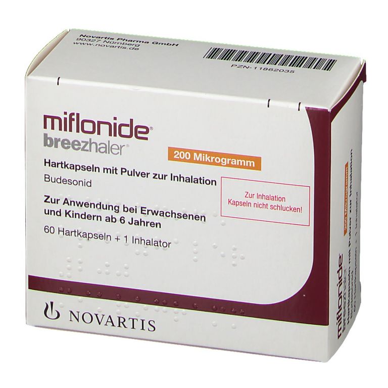 miflonide® breezhaler® 200 µg 60 St mit dem E-Rezept kaufen - Shop Apotheke