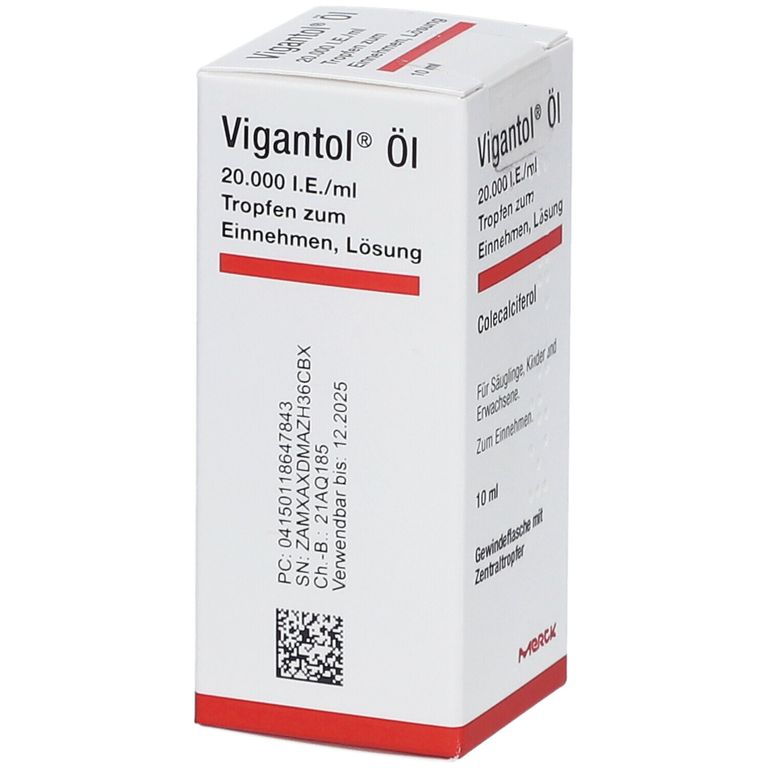 Vigantol Öl 20.000 I.E./ml 10 ml mit dem E-Rezept kaufen - Shop Apotheke
