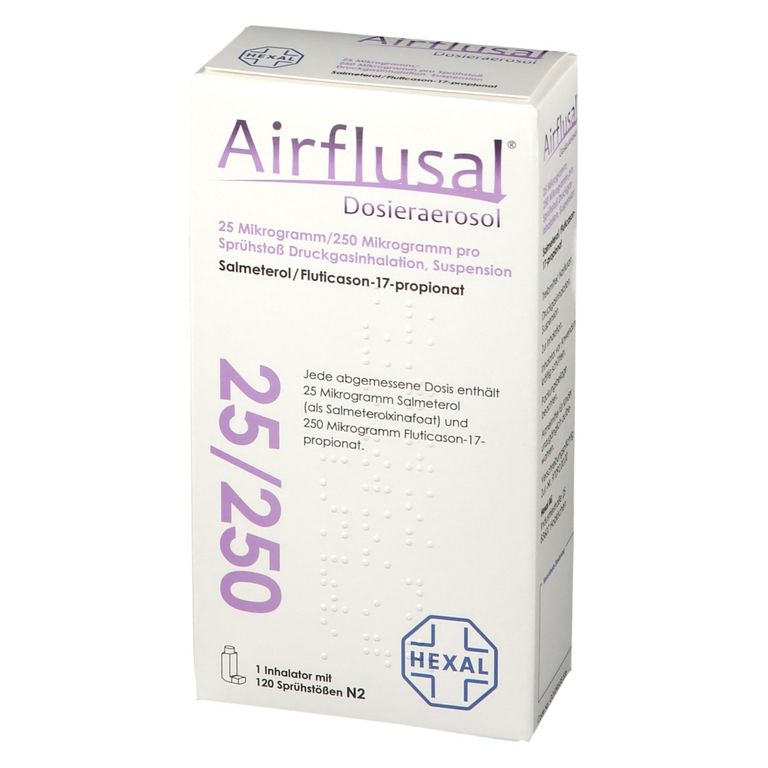 Airflusal® Dosieraerosol 25 µg/250 µg 1 St mit dem E-Rezept kaufen ...