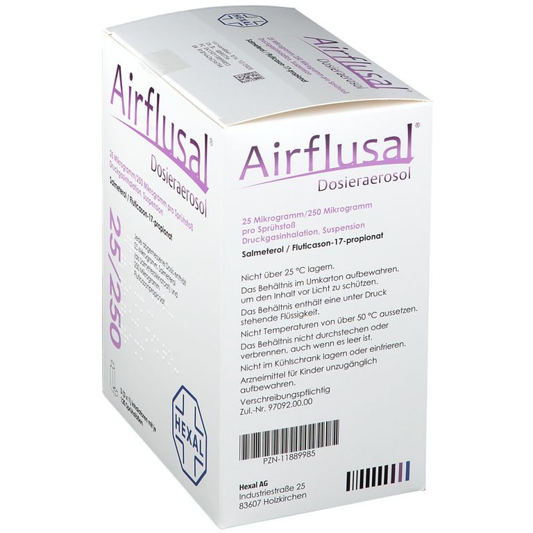 Airflusal® Dosieraerosol 25 µg/250 µg 3 St mit dem E-Rezept kaufen ...