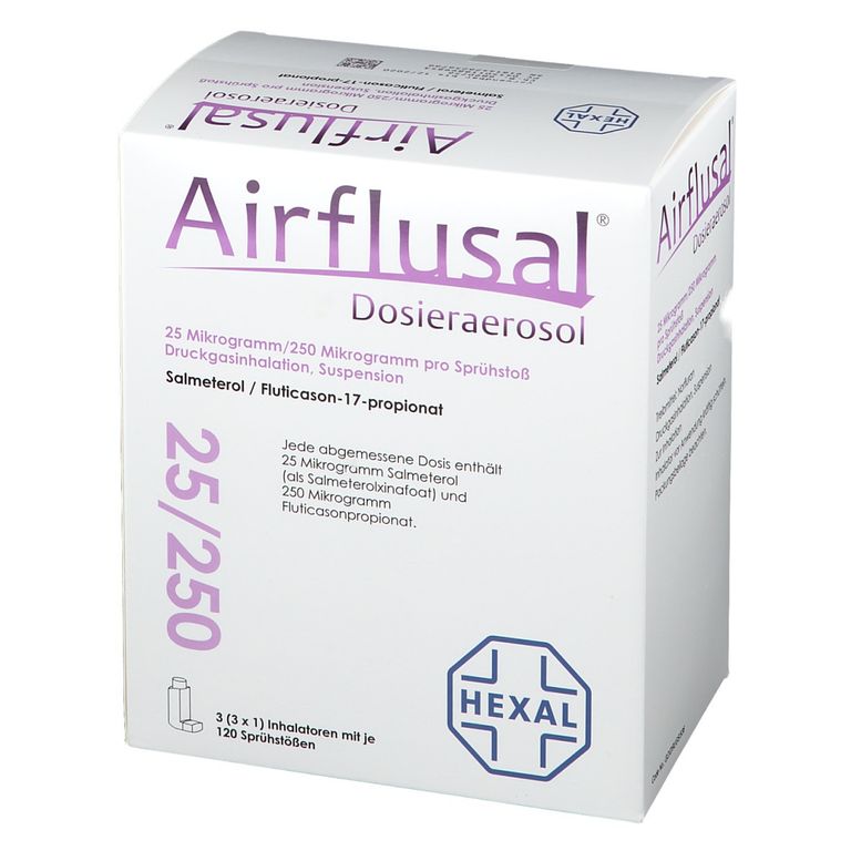 Airflusal® Dosieraerosol 25 µg/250 µg 3 St mit dem E-Rezept kaufen ...