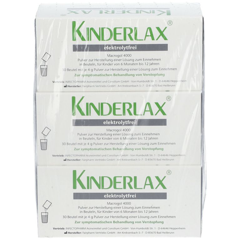 Kinderlax® elektrolytfrei 3x30 St - Shop Apotheke