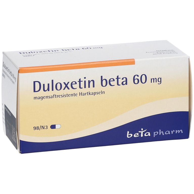 Duloxetin beta 60 mg 98 St mit dem E-Rezept kaufen - Shop Apotheke