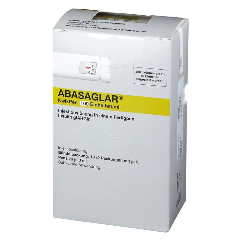 ABASAGLAR® 100 Einheiten/ml 10x3 ml mit dem E-Rezept kaufen - Shop Apotheke