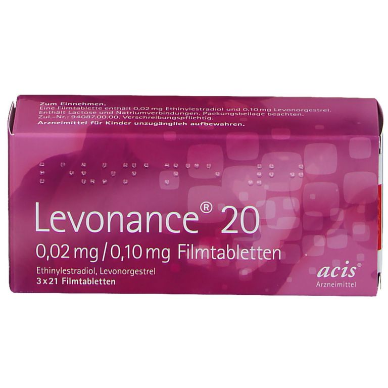 Levonance 20 0.02Mg/0.10Mg 3x21 St mit dem E-Rezept kaufen - Shop Apotheke