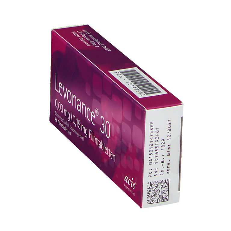 Levonance® 30 0,03 mg/0,15 mg 21 St mit dem E-Rezept kaufen - Shop Apotheke