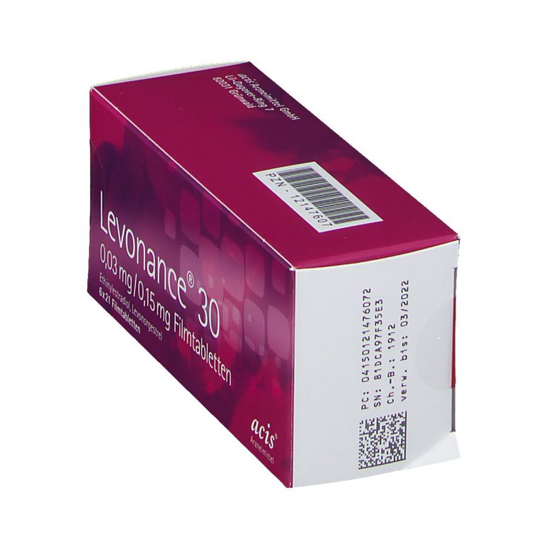 Levonance 30 0.03Mg/0.15Mg 6x21 St mit dem E-Rezept kaufen - Shop Apotheke