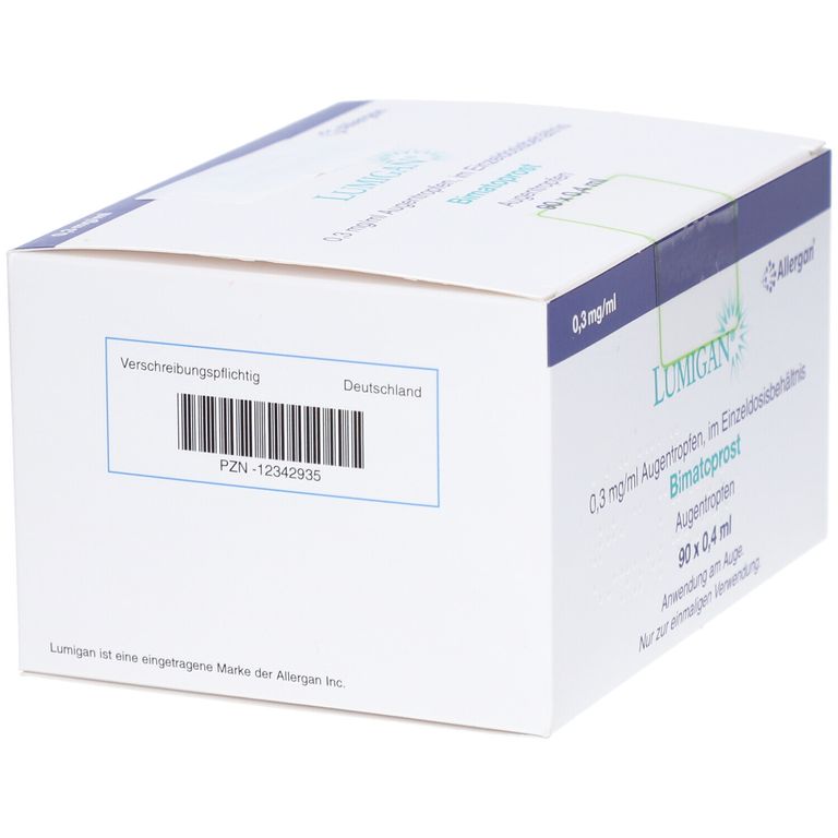LUMIGAN 0,3 mg/ml Augentropfen im Einzeldosisbeh. 90x0,4 ml mit dem E-Rezept kaufen - Shop Apotheke