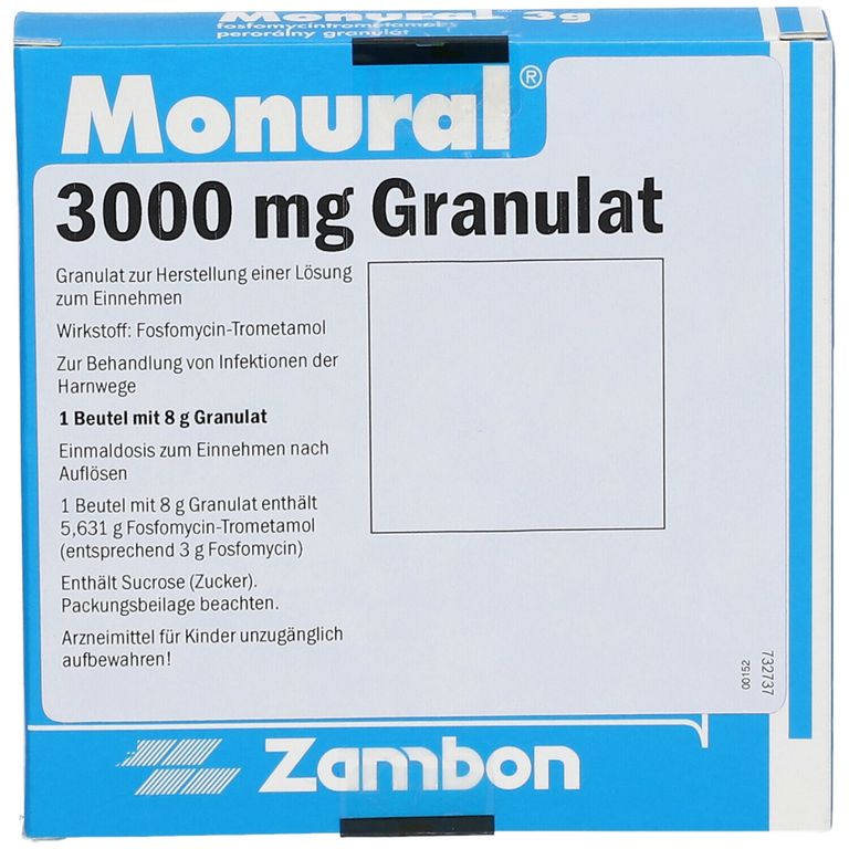 Monural 3000 mg Granulat 1x8 g mit dem E-Rezept kaufen - Shop Apotheke