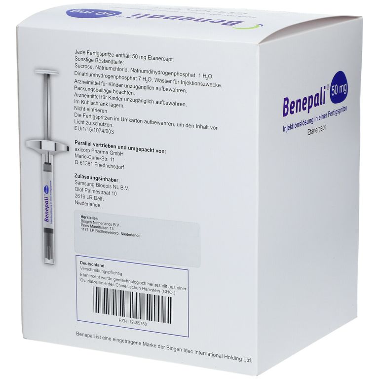 Benepali 50 mg 12 St mit dem E-Rezept kaufen - Shop Apotheke