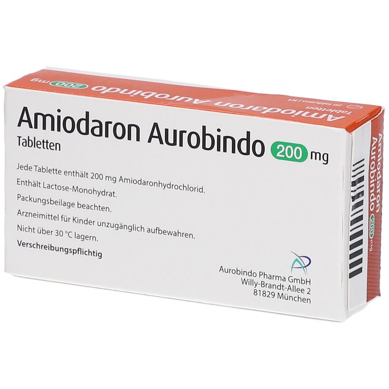Amiodaron Aurobindo 200 mg 20 St mit dem E-Rezept kaufen - Shop Apotheke