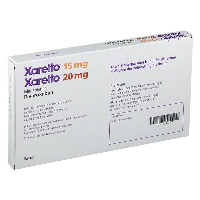 Xarelto® 15 mg + 20 mg Starterpackung 1 St mit dem E-Rezept kaufen ...