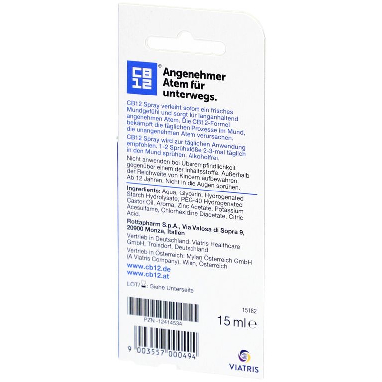 CB12 Spray: Mundspray für angenehmen Atem unterwegs 15 ml - Shop Apotheke