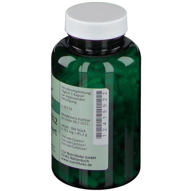 green line NUTRITHEKE Vitamin B12 1A Aktiviert 180 St - Shop Apotheke