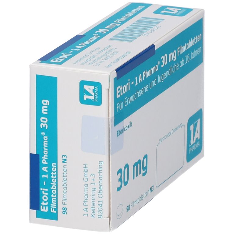 Etori 1A Pharma® 30Mg 98 St mit dem E-Rezept kaufen - Shop Apotheke