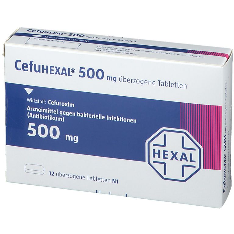 CefuHEXAL® 500 mg 12 St mit dem E-Rezept kaufen - Shop Apotheke