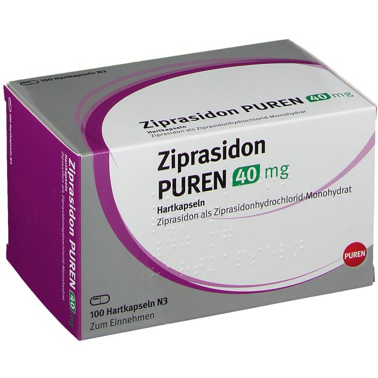 Ziprasidon PUREN 40 mg 100 St mit dem E-Rezept kaufen - Shop Apotheke