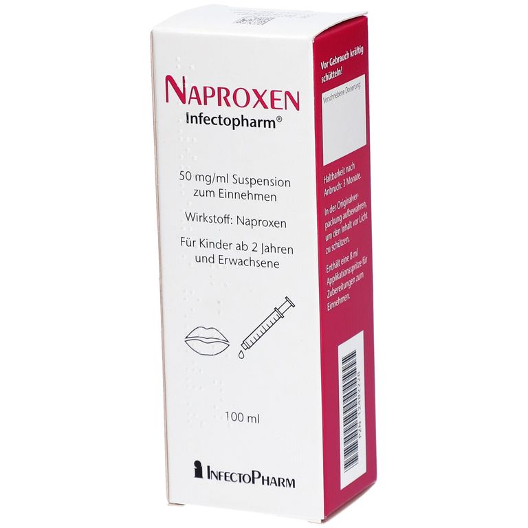 Naproxen Infectopharm® 50 mg/ml 100 ml mit dem E-Rezept kaufen - Shop ...